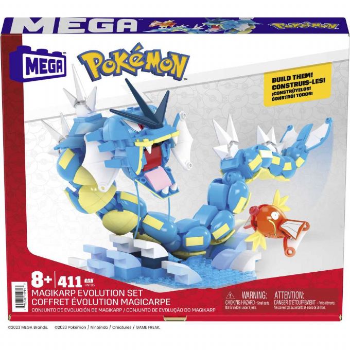 Mega Construx Magikarp Evolution Gyarado - Mega Bloks Pokemon Construx ...