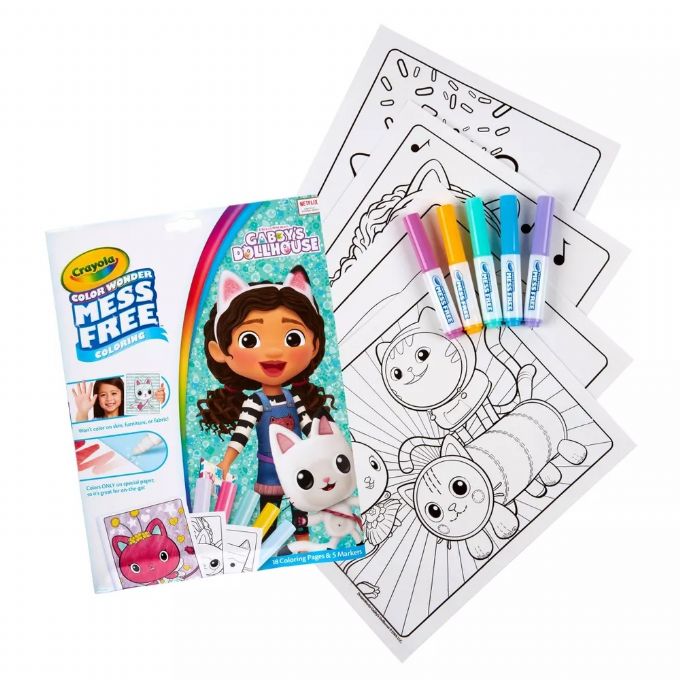 Crayola Gabbys Dukkehus Colour Wonder - Crayola kreativ tegning Gabby ...