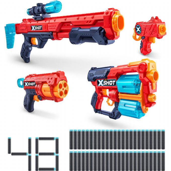 X-Shot Excel Mix Combo Pack (inkl. 48 pi - X-shot Gevær og Pistoler ...